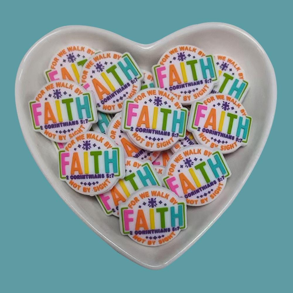 Christian Beads,faith Bible Verse Silicone Focal Bead,for Jewelry ...