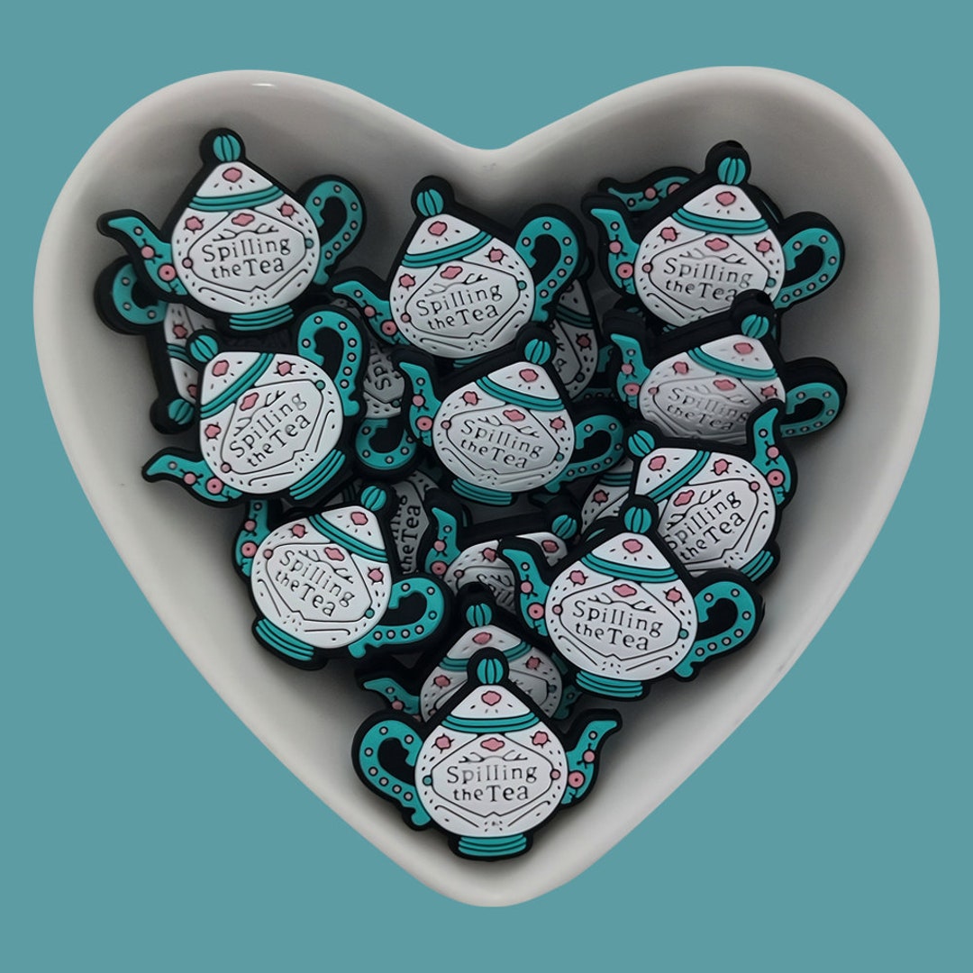 Teapot Silicone Beads: 'spilling the Tea' Focal Beads for DIY Pens ...