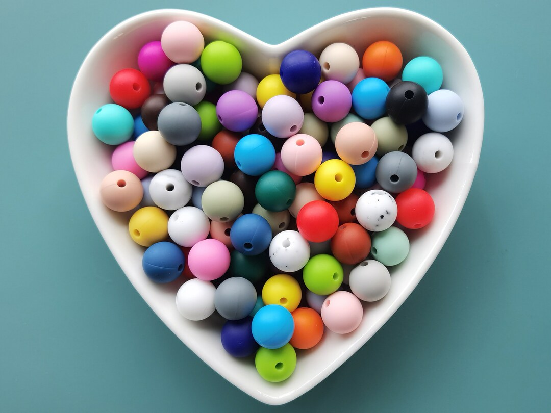 12mm Round Silicone Beads, DIY Pens,keychains, Necklace, Bracelet ...