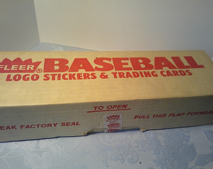 Fleer Baseball Logo Stickers & Trading Cards 8614-A 1989 Set - Etsy