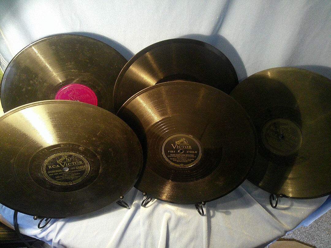 Lot of 5 Antique Shellac Records RCA Victor - Etsy