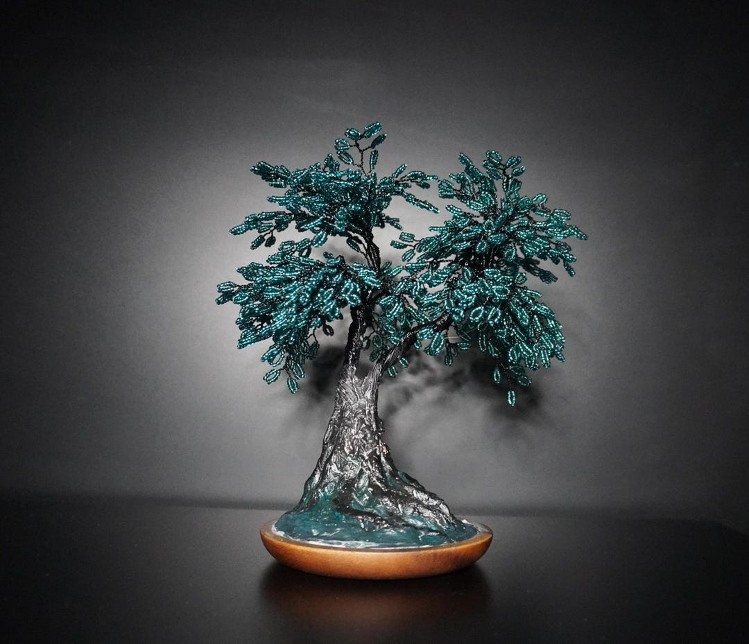 Unique Gift/6inch 20cm/ Turquoise Tree/ Birthday Tree/ Shelf Decoration ...