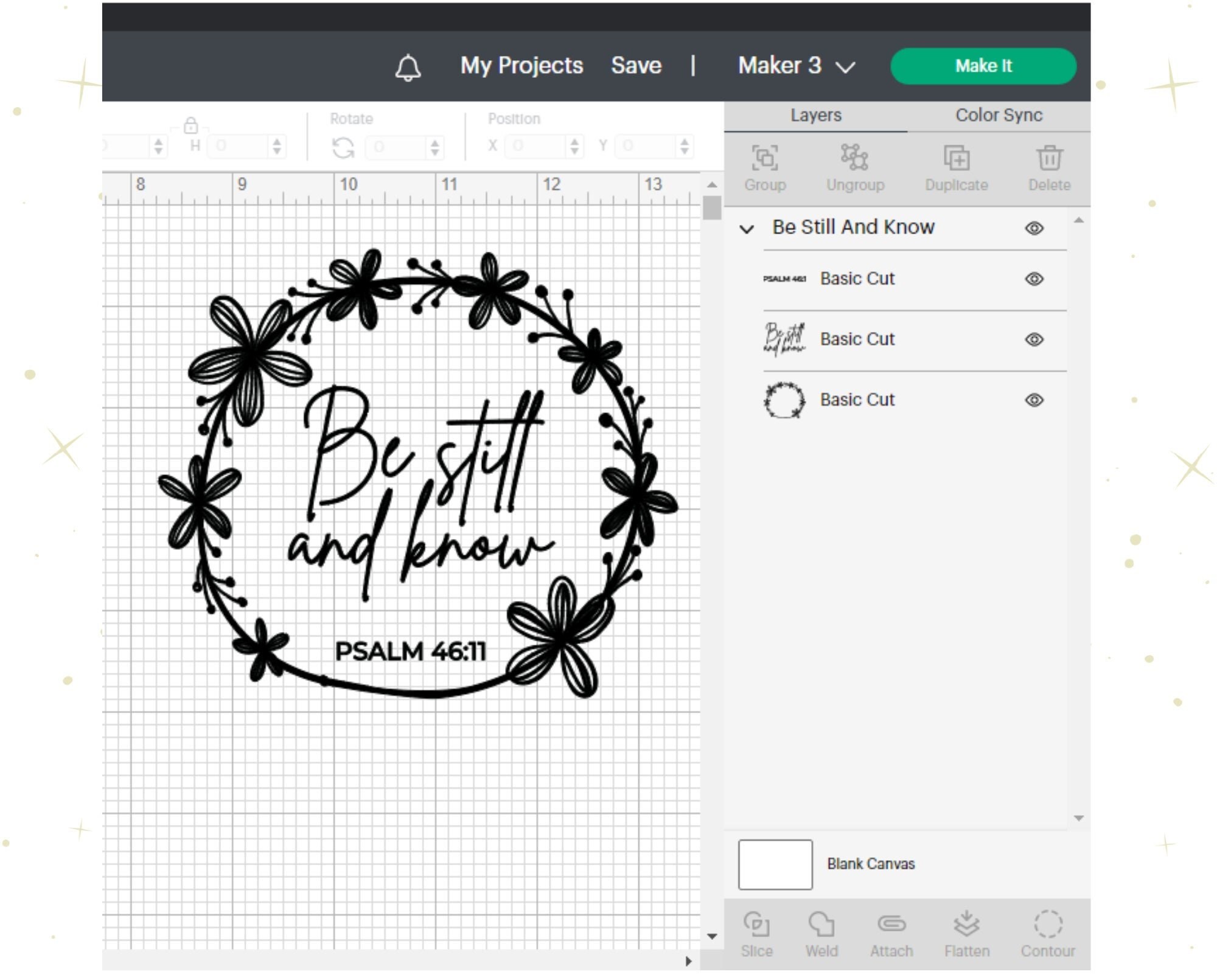 Be Still and Know Svg Scripture Svg Psalm 46 Round - Etsy