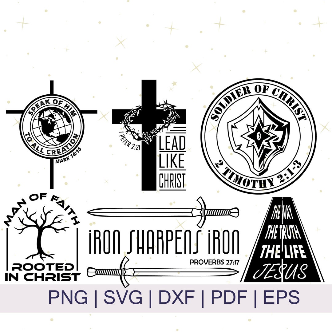 Christian Man Svg Bundle, Man of Faith Svg, Christian Dad Svg ...