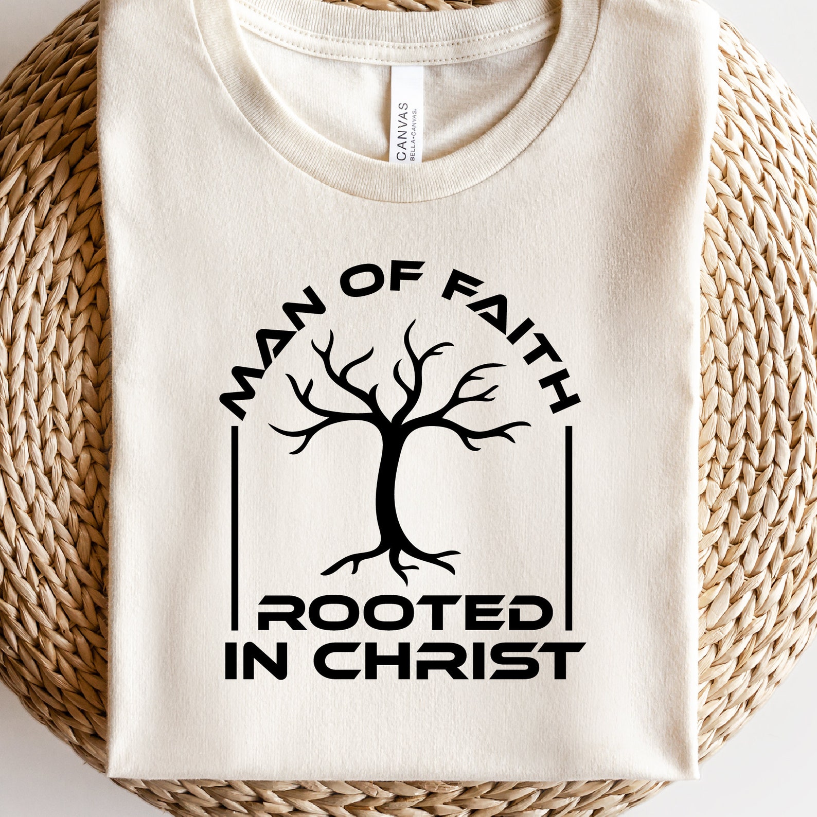 Christian Man Svg Man of Faith Rooted in Christ Svg - Etsy