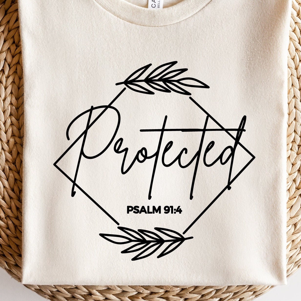 Protected Svg Scripture Svg Psalm 91:4 Christian Svg - Etsy