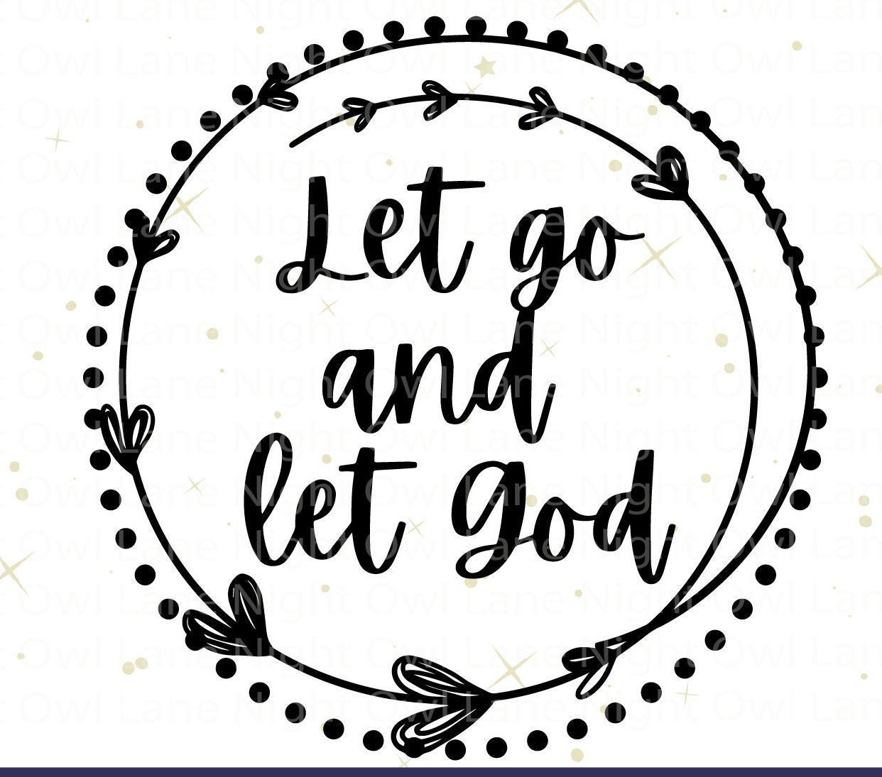 Let Go and Let God Svg Motivational Svg Inspirational Svg - Etsy