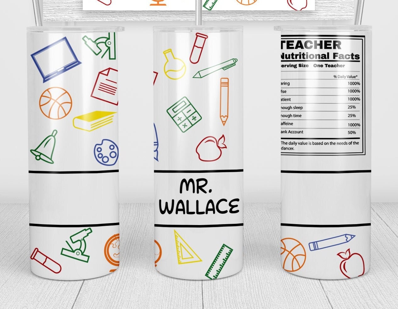 Teacher Tumbler Svg Skinny Tumbler 20oz Design Tumbler Svg Etsy