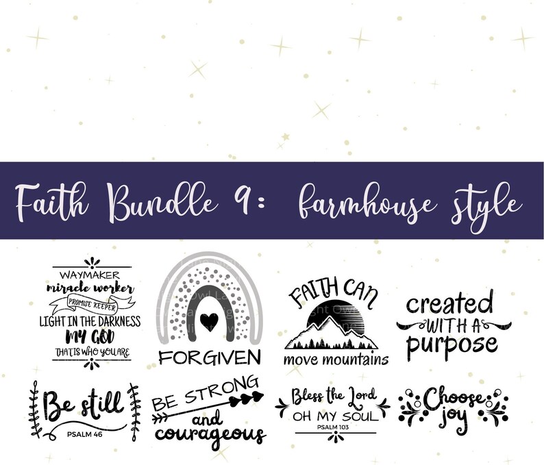 Faith Svg Bundle Faith Svg Bible Verse Svg Christian Svg - Etsy