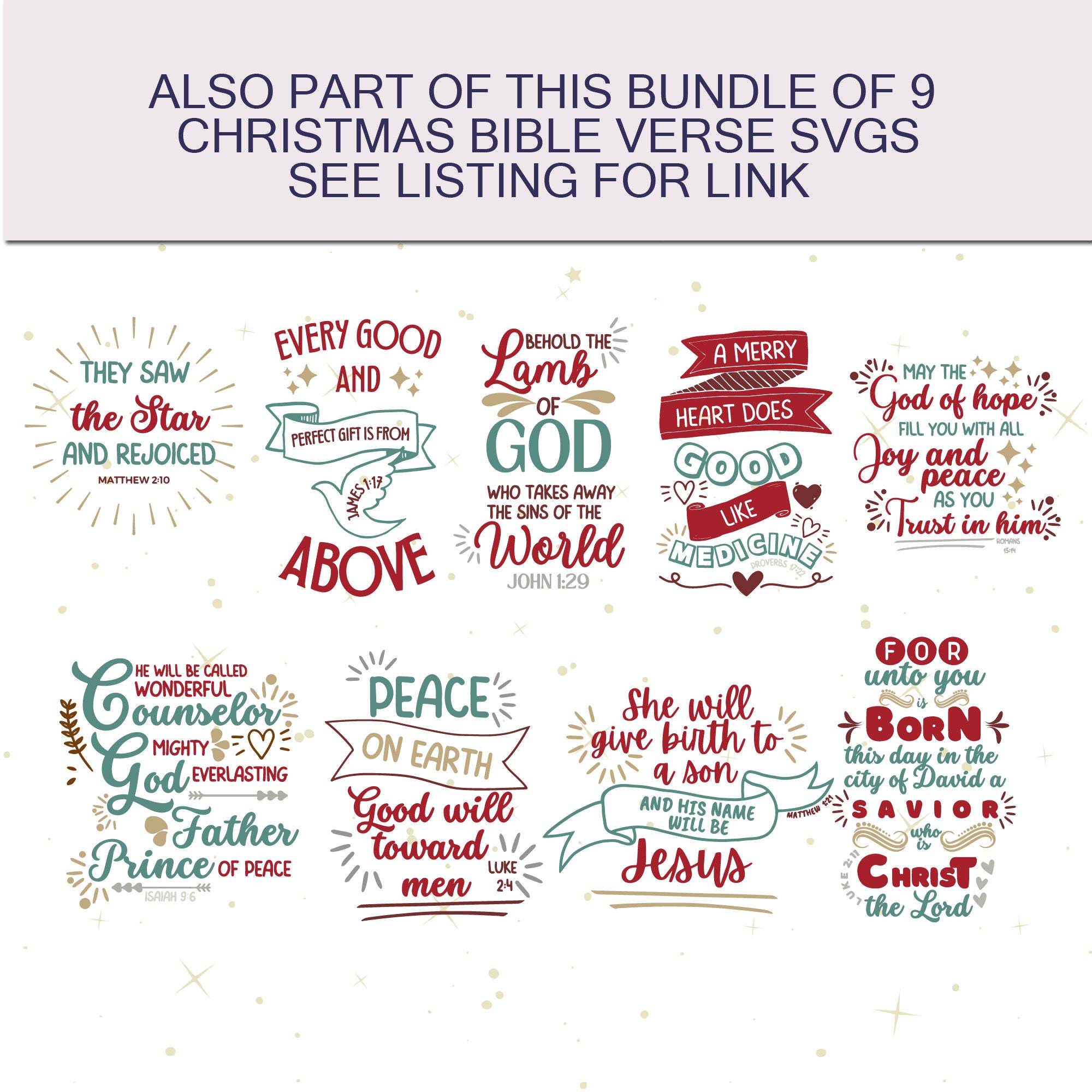 He Will Be Called Svg Christmas Bible Verse Svg Isaiah 9:6 - Etsy