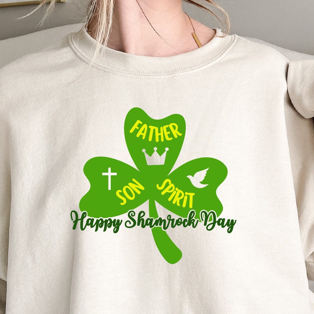 Trinity Shamrock Svg, Christian St Patricks Svg, Happy Shamrock Day Svg ...