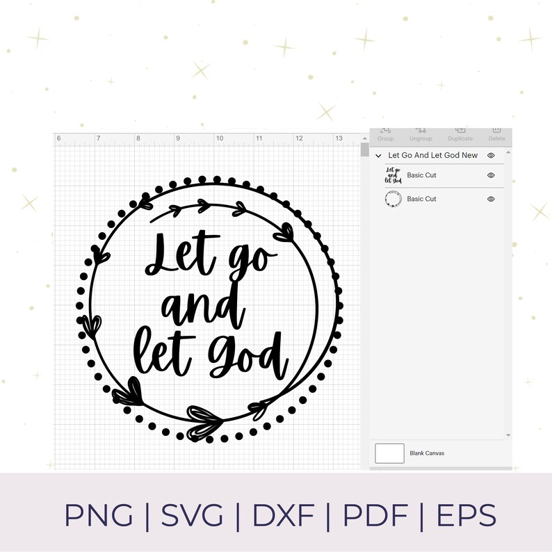 Let Go and Let God Svg Motivational Svg Inspirational Svg - Etsy