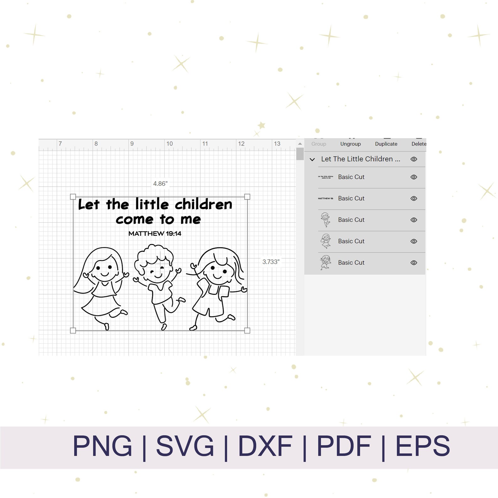 Christian Kids Svg, Let the Little Children Come to Me Svg, Matthew 19: ...