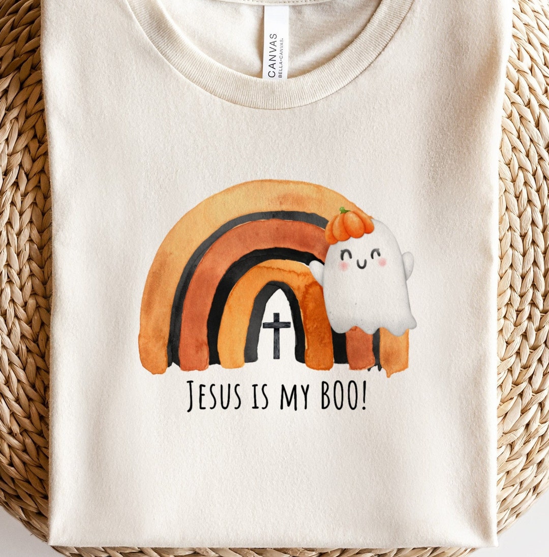Jesus is My Boo Png, Watercolor Jesus Png, Rainbow Jesus Halloween Png ...