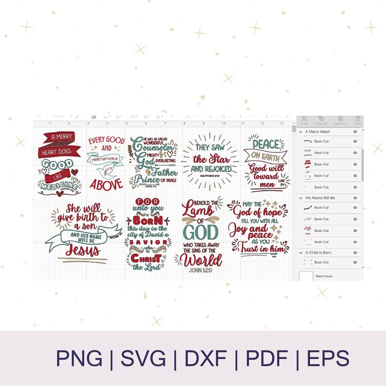 Christmas Bible Verse Svg Bundle Christmas Bible Verse Svg - Etsy
