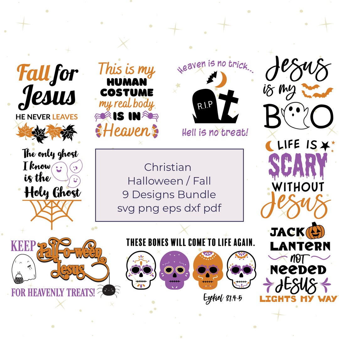 Christian Halloween SVG Bundle, Christian Fall Svg Bundle, Svg for ...
