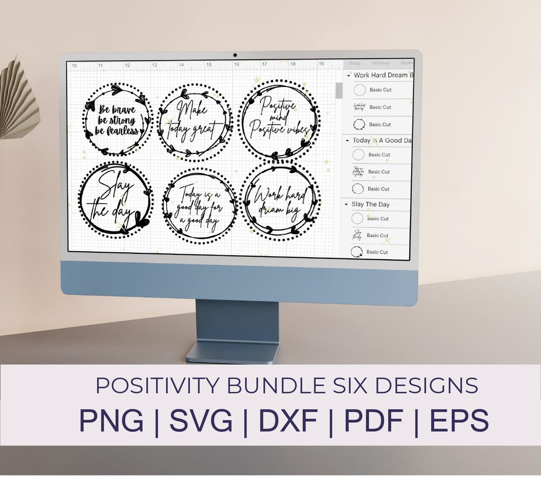Positivity Svg Bundle Motivational Positivity Svg Positive - Etsy