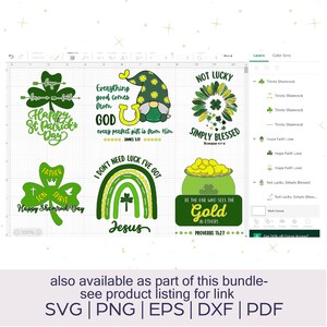 Trinity Shamrock Svg, Christian St Patricks Svg, Happy Shamrock Day Svg ...