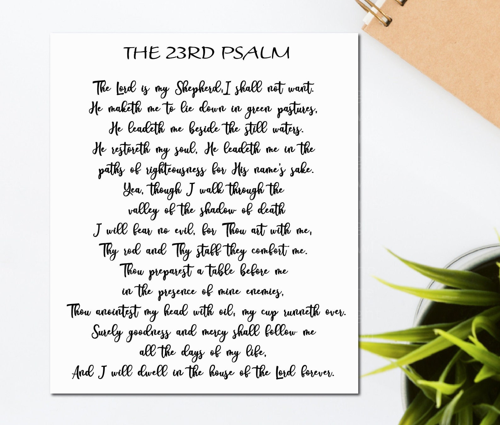 Psalm 23 Svg Scripture Svg the Lord is My Shepherd Printable Wall Art ...