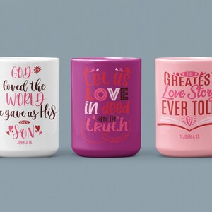 Valentines Day Scripture Svg Bundle, Christian Valentines Pngs ...
