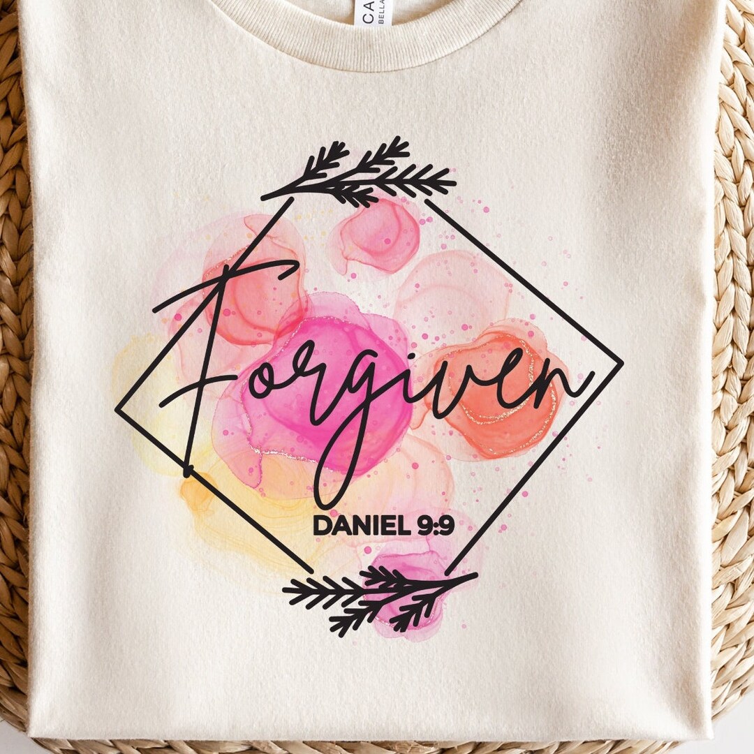 Watercolor Forgiven PNG, Watercolor Christian Png, Watercolor Daniel 9: ...
