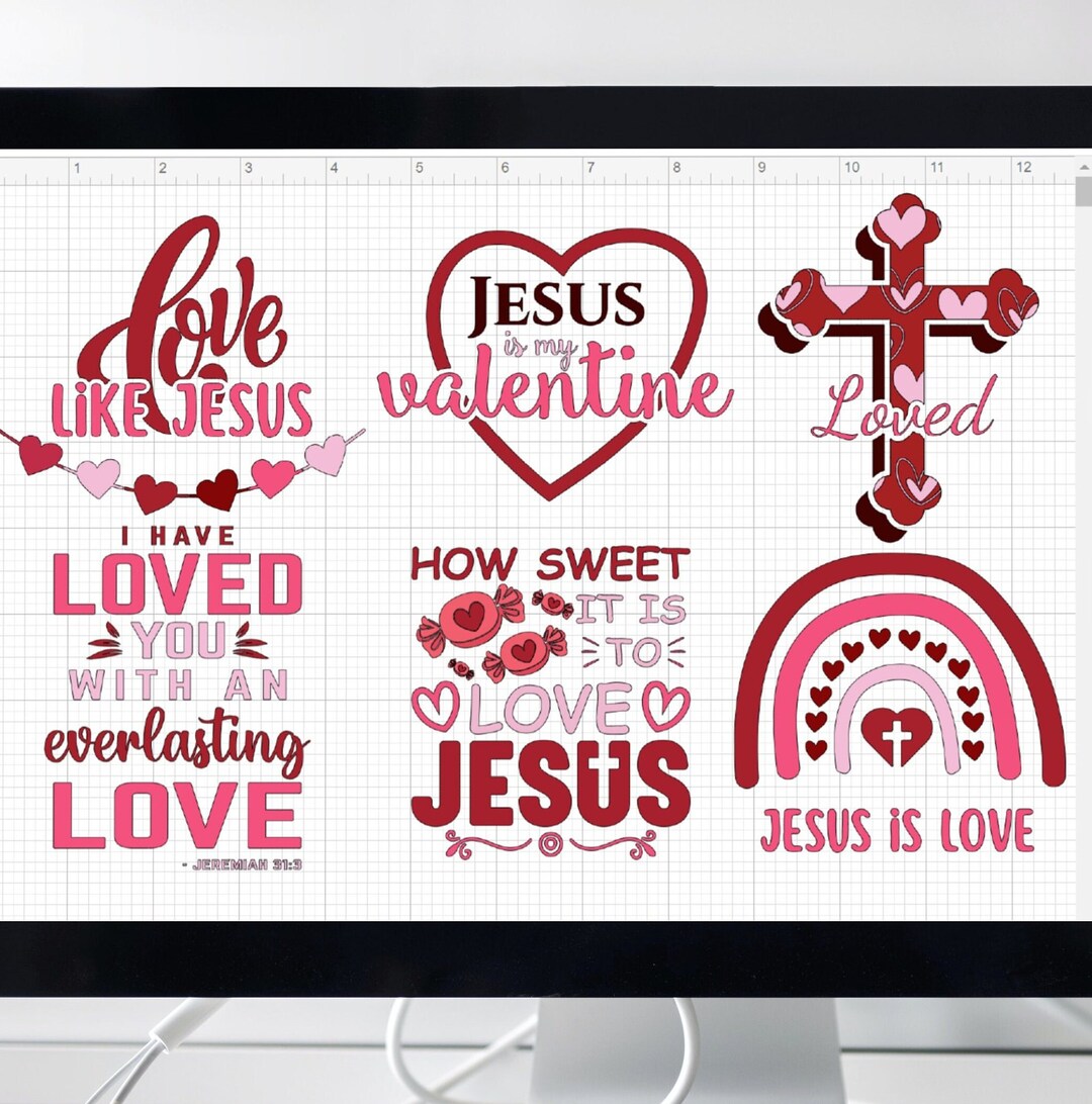 Valentines Day Christian Svg Bundle, Christian Valentines Pngs ...