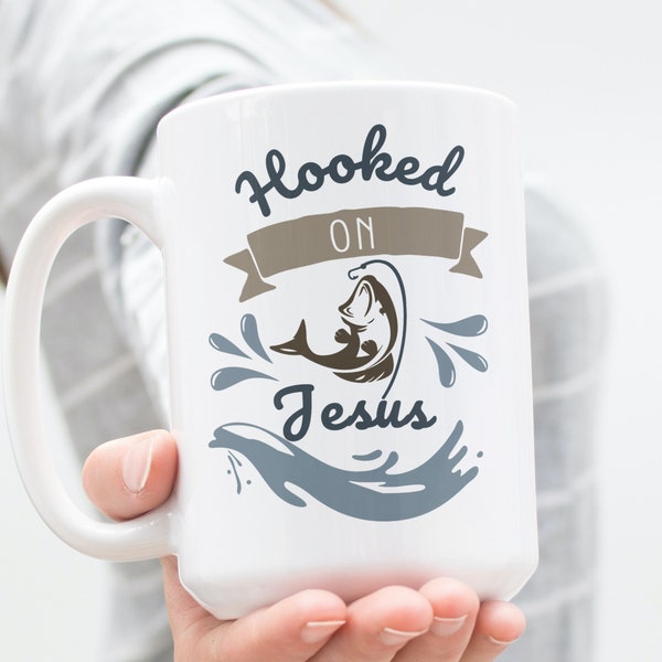 Jesus Hooked on Fishing - Etsy