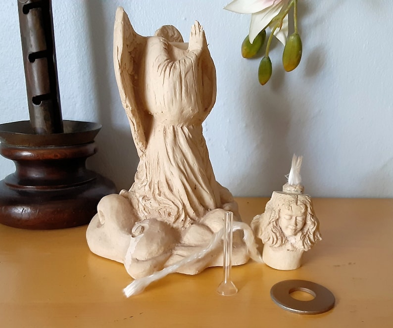 Angel Oil Lamp – Charleston Soap and Candle Company Vintage Glass Oil ...