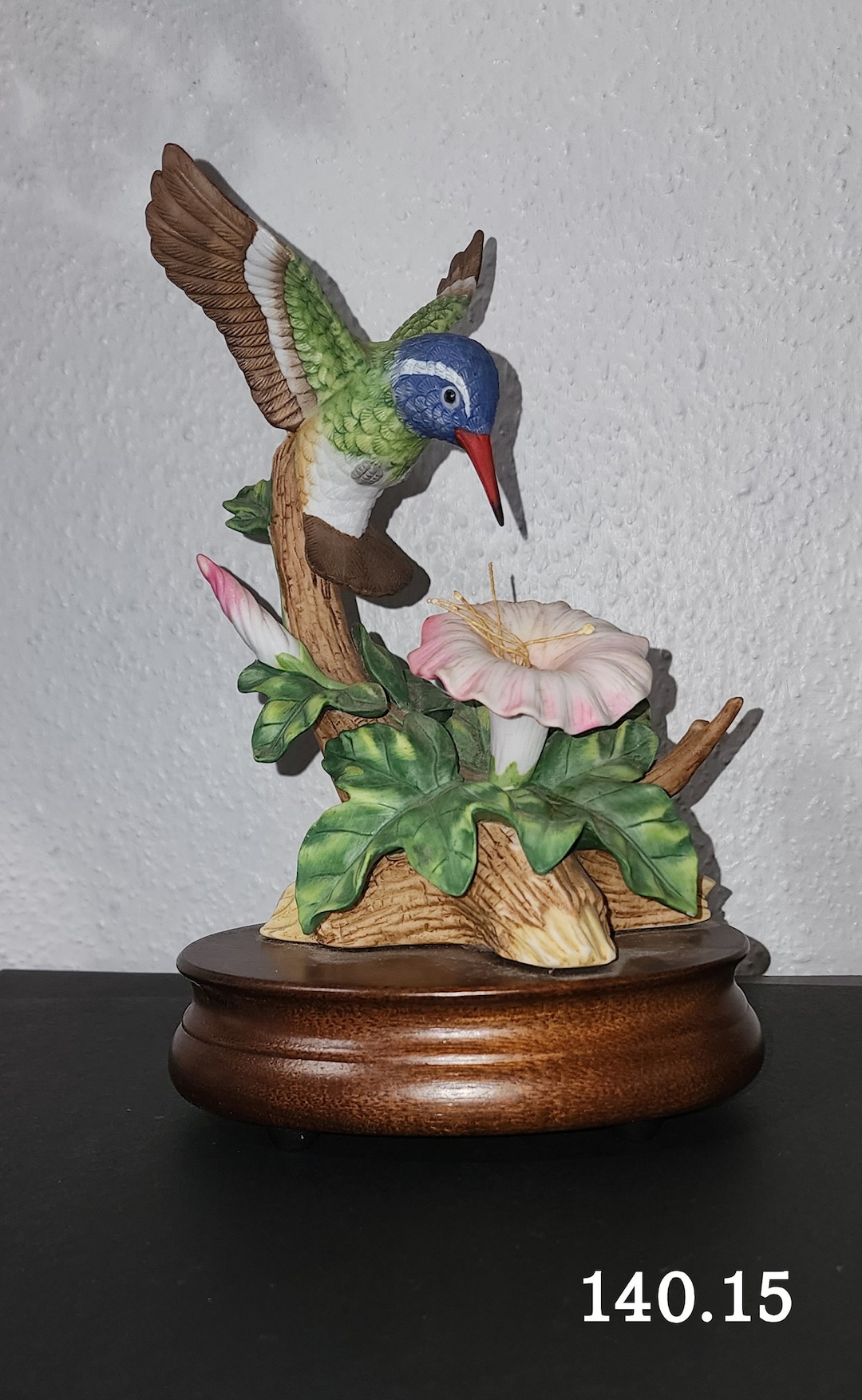 Vintage, Lefton, Hummingbird, Music Box, Figurine, Waltz of the Flowers ...