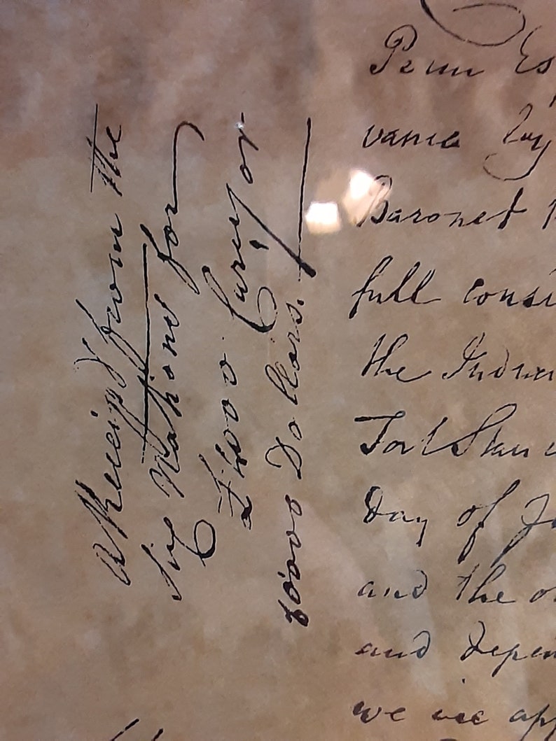 Framed Parchment Document, Signatures of Six Nations of Indians 1769 - Etsy