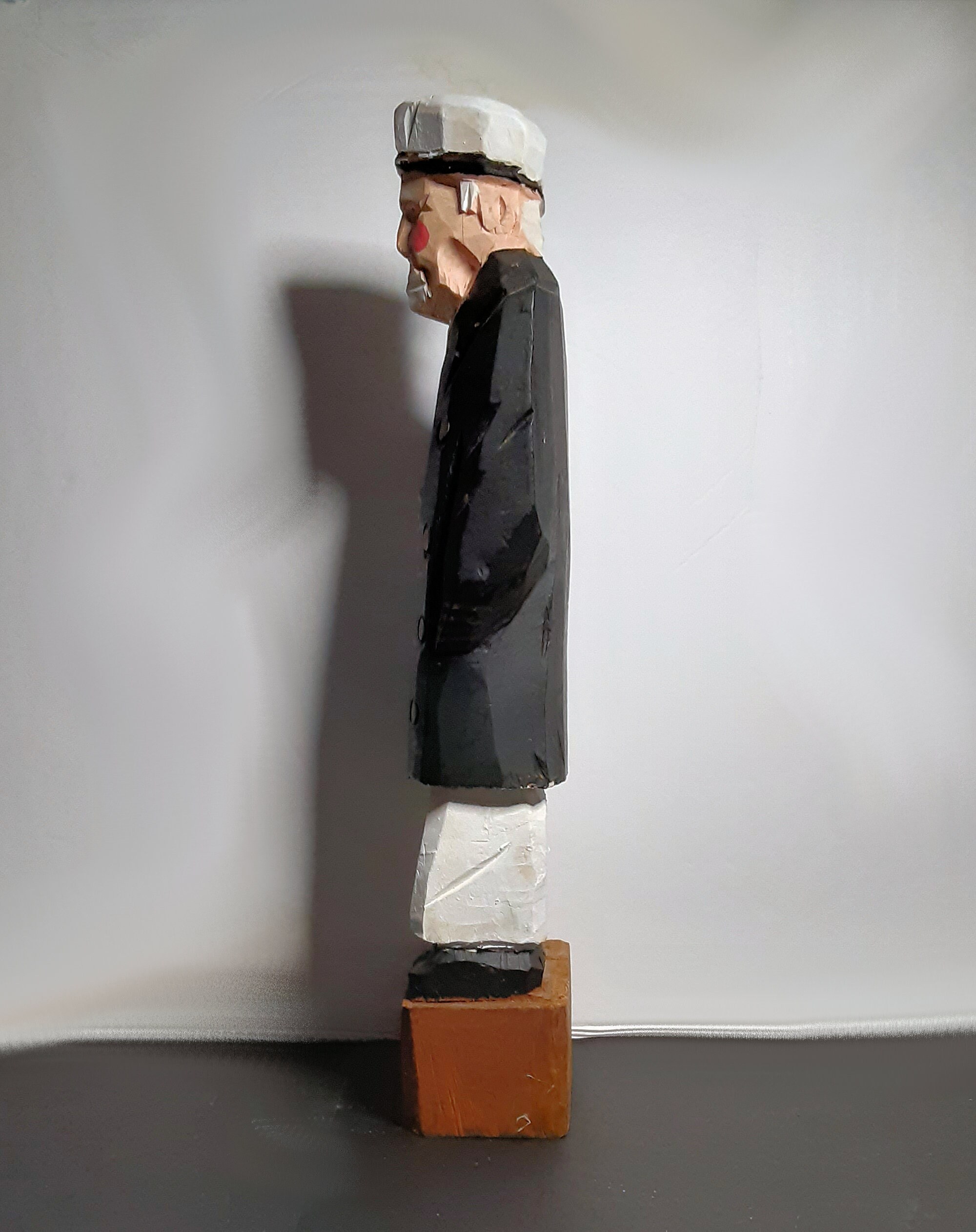 Vintage Hand Carved and Painted Wood Sea Captain - Etsy