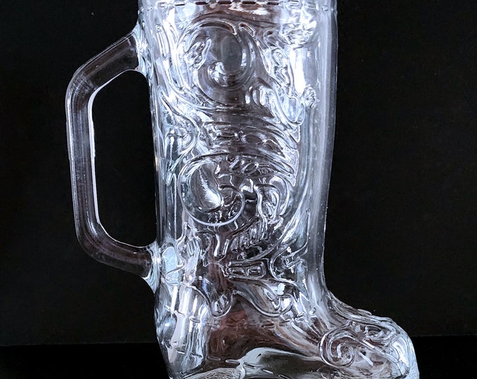 Anchor Hocking, Cowboy Boot, Glass, Clear, Mug, Vase, Handle, 12.5 Oz ...