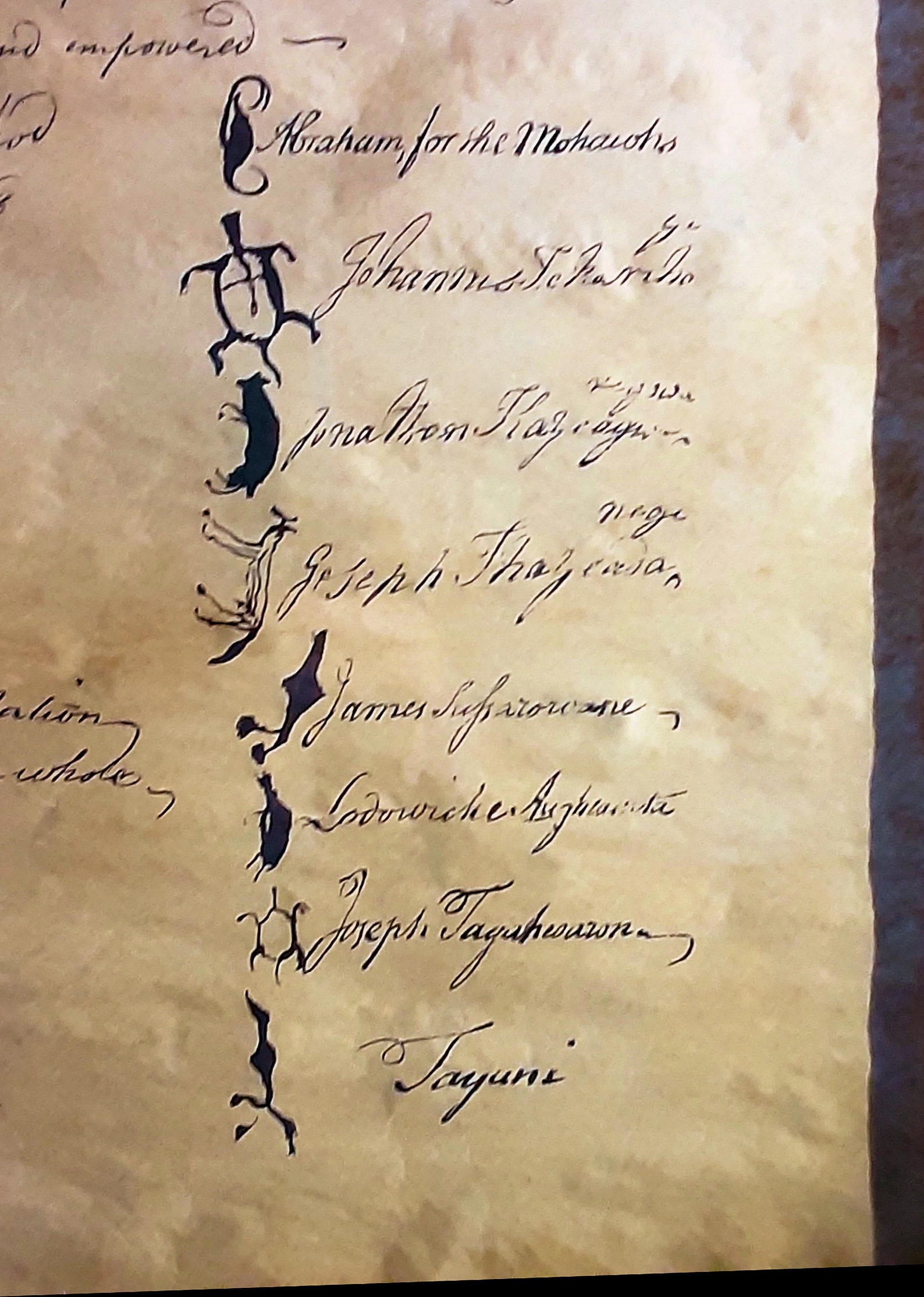 Framed Parchment Document, Signatures of Six Nations of Indians 1769 - Etsy
