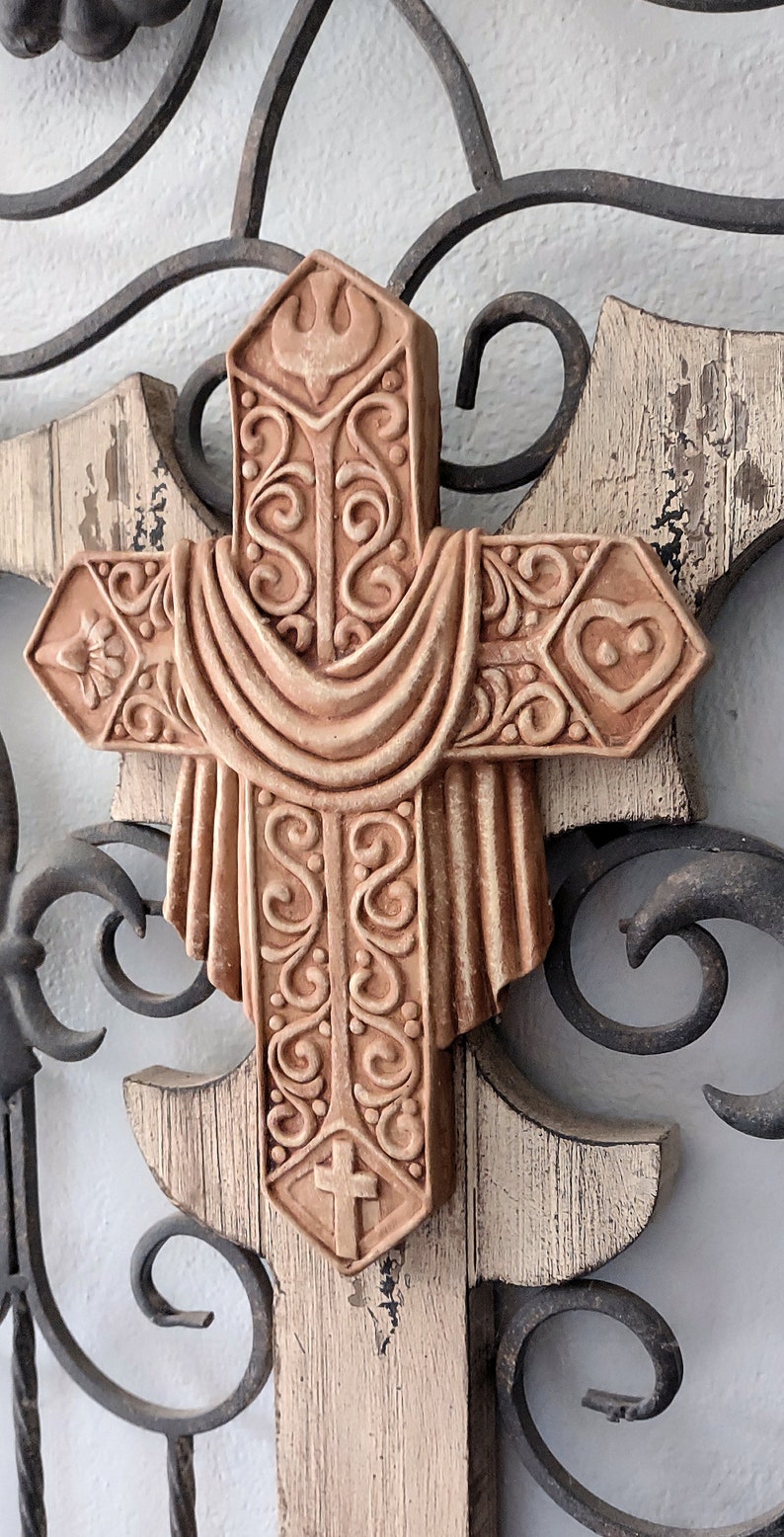 Draped Cross, Crucifix, 3-dimensional,ceramic - Etsy