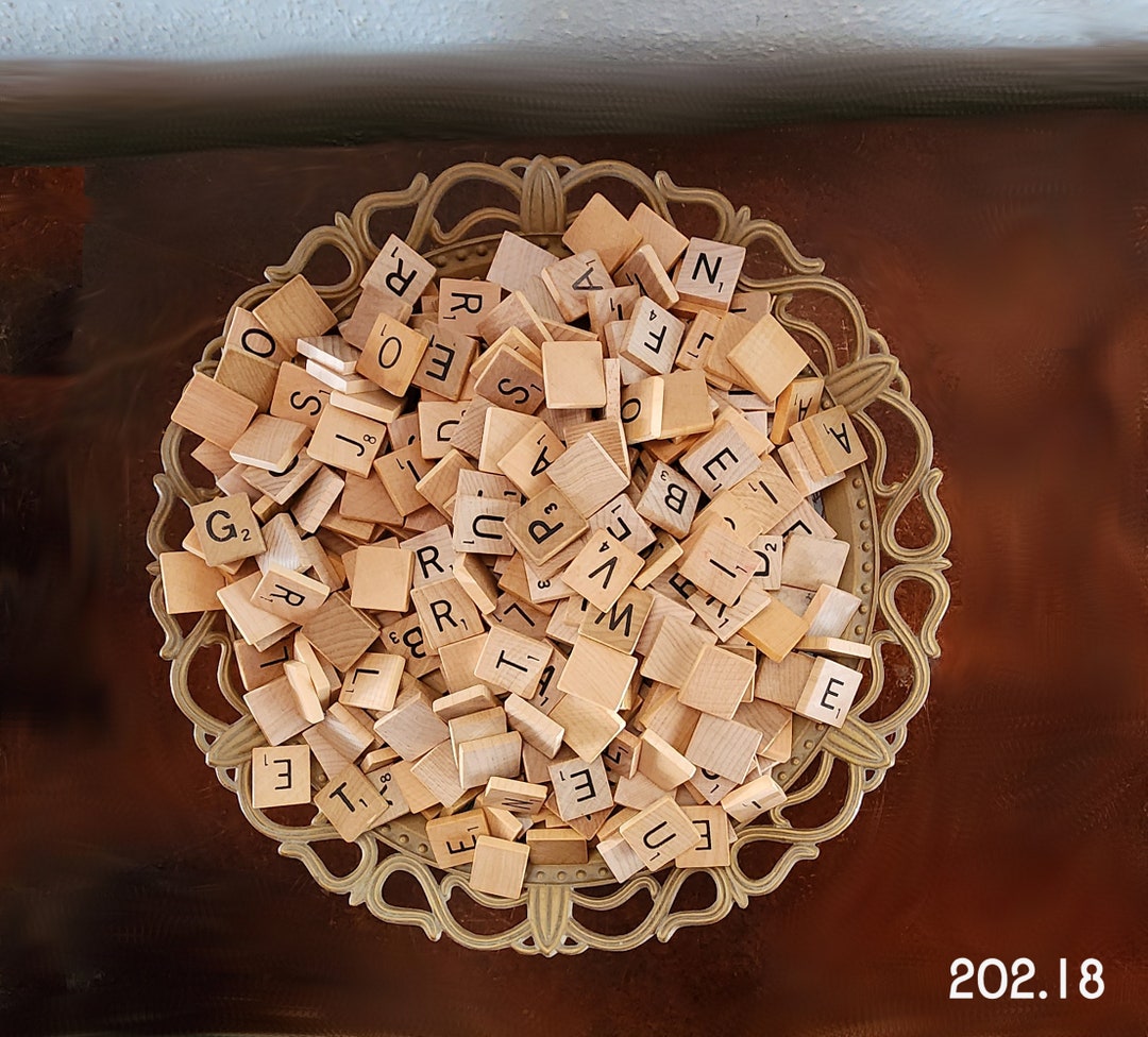 Individual Scrabble® Tiles, Single Letters, Vintage, Straight Cut Edges ...