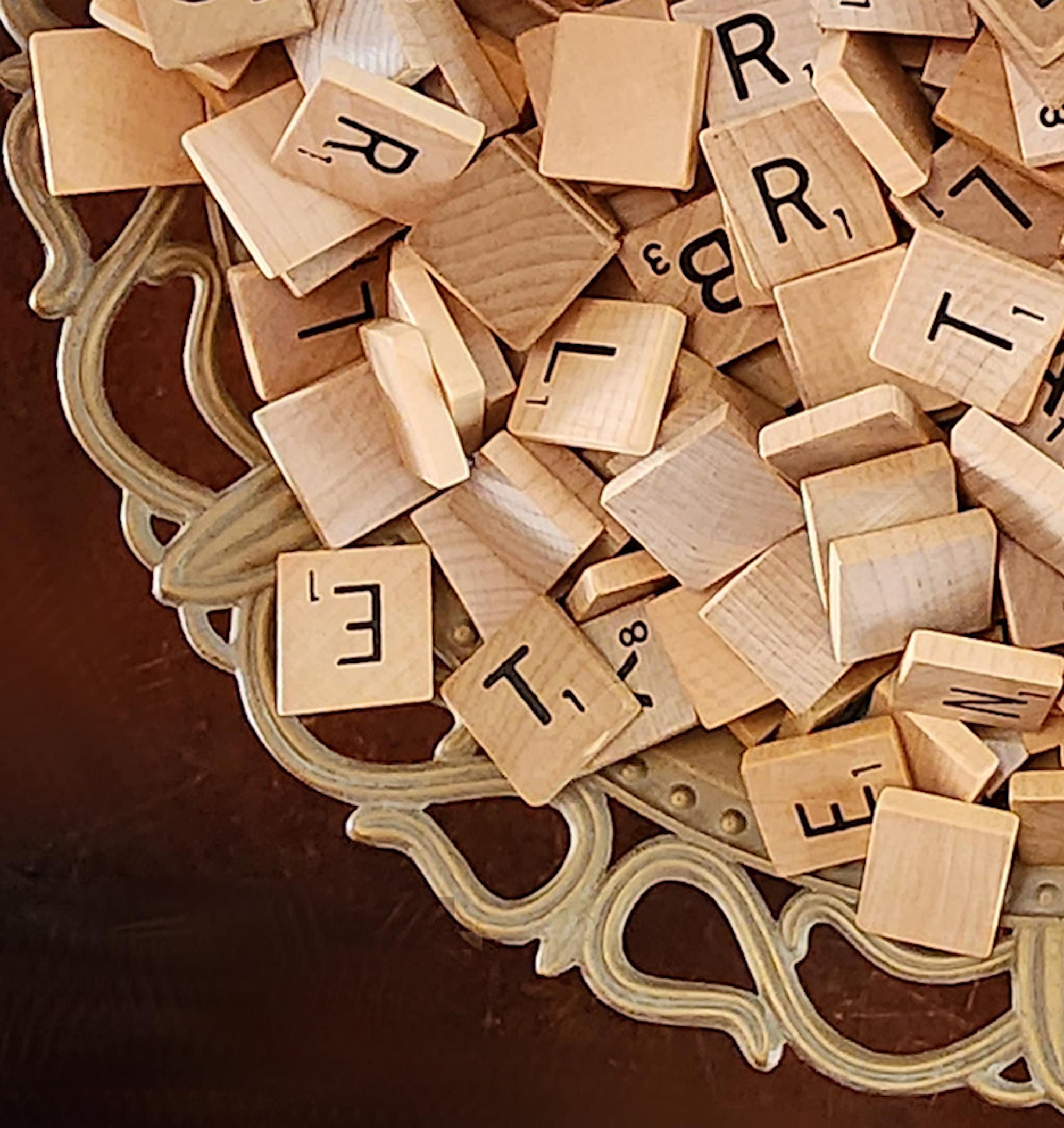 Individual Scrabble® Tiles, Single Letters, Vintage, Straight Cut Edges ...