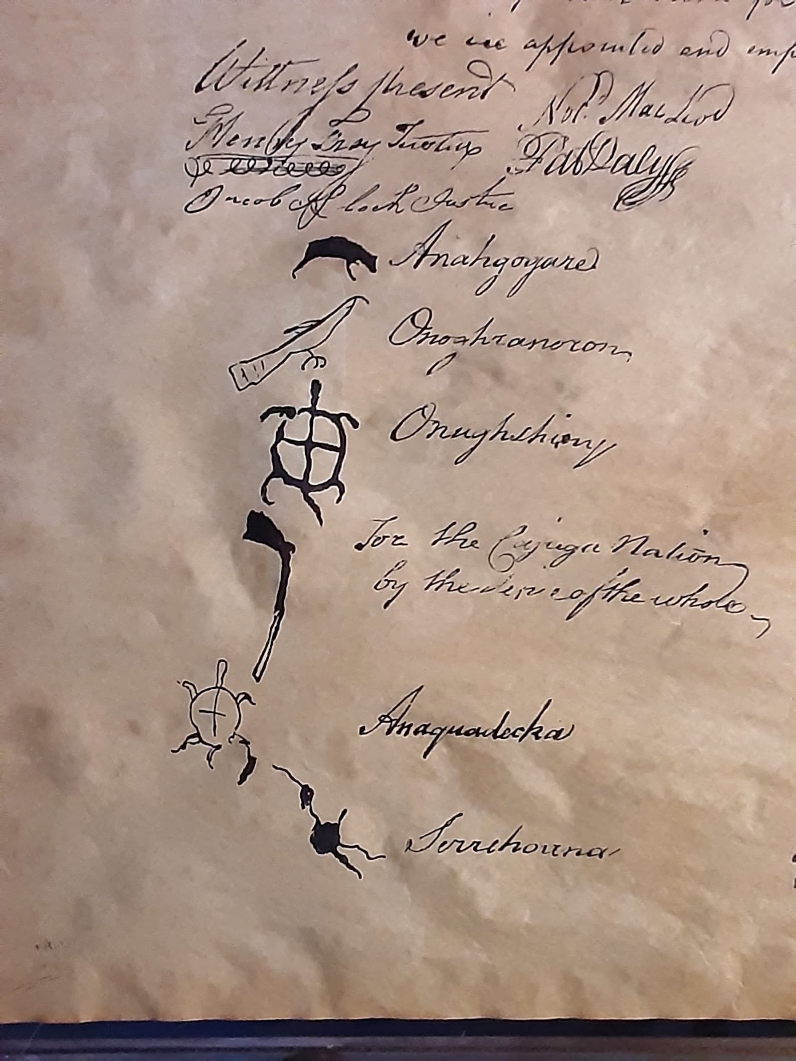 Framed Parchment Document, Signatures of Six Nations of Indians 1769 - Etsy