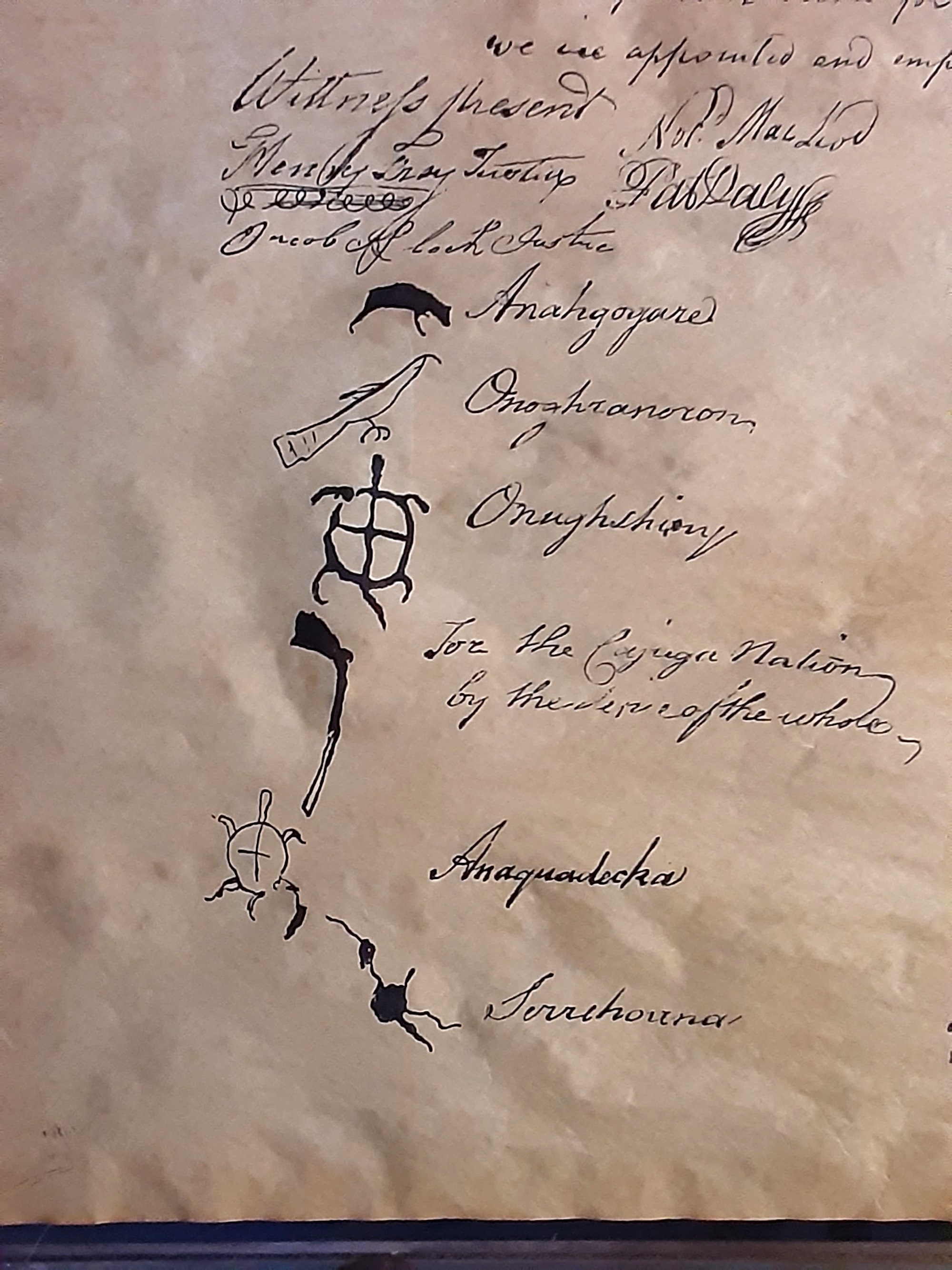 Framed Parchment Document, Signatures of Six Nations of Indians 1769 - Etsy