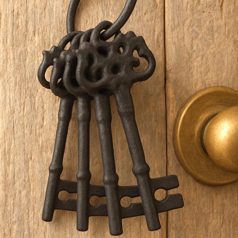 Iron Skeleton Key - Etsy