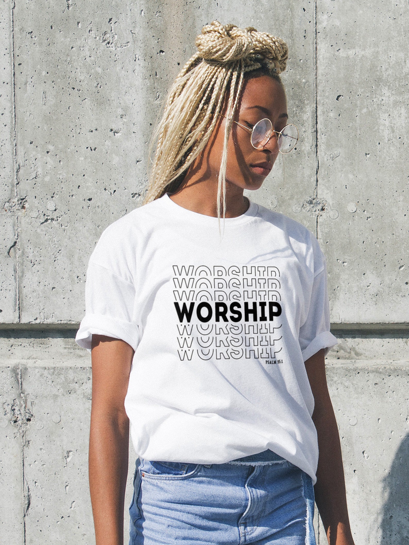 Worship Retro Faith Church Apparel - Etsy