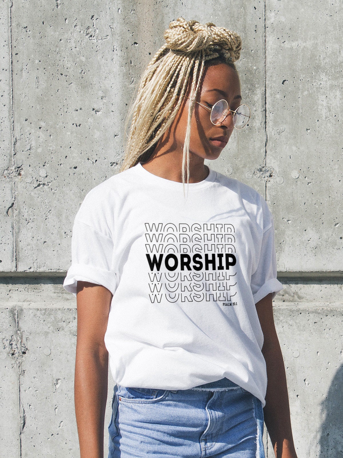 Worship Retro Faith Church Apparel - Etsy