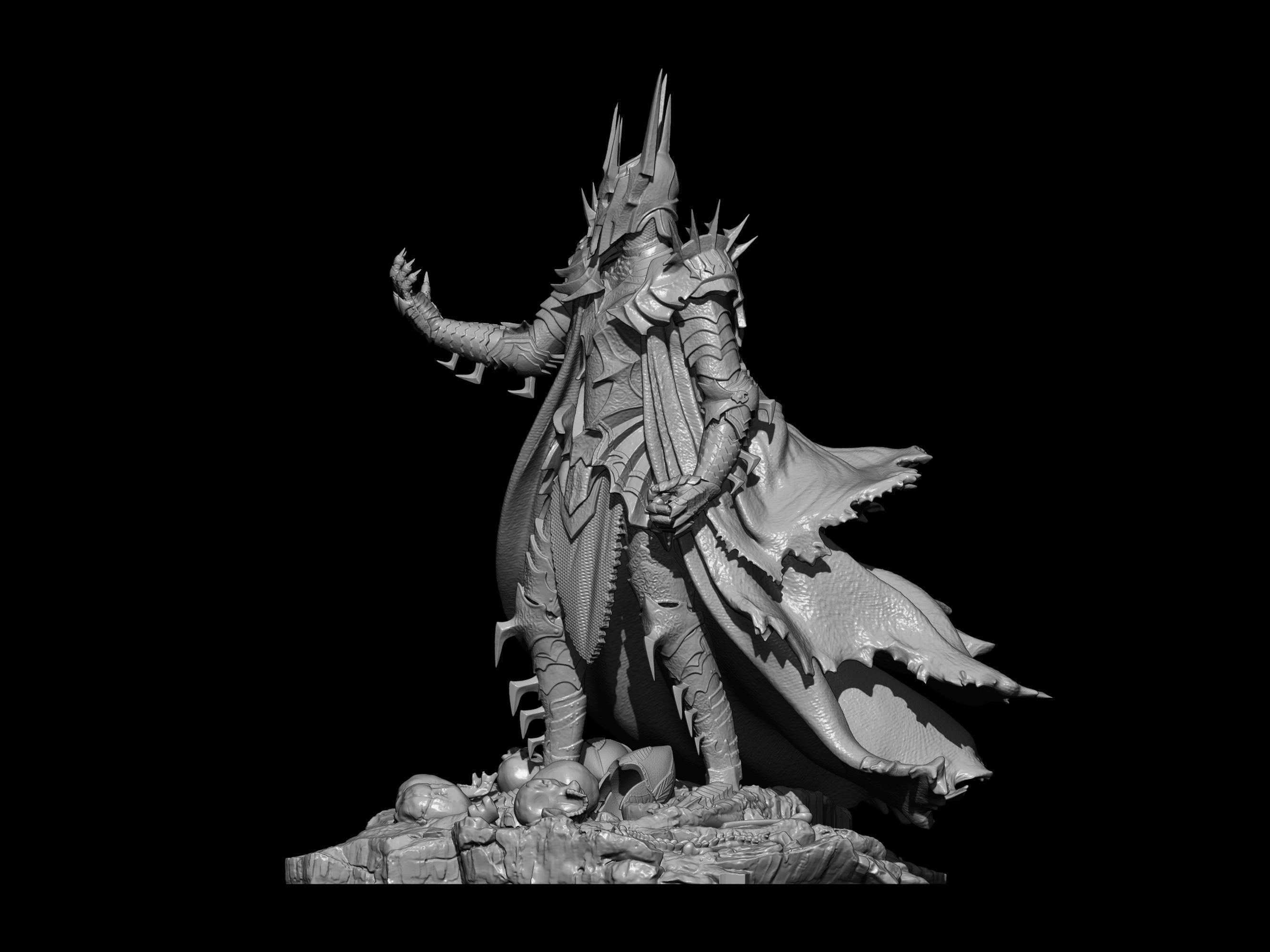 Sauron Lord of the Rings 3D STL File - Etsy Australia