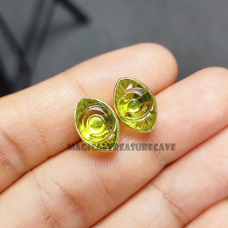 Green Eye Earrings - Etsy