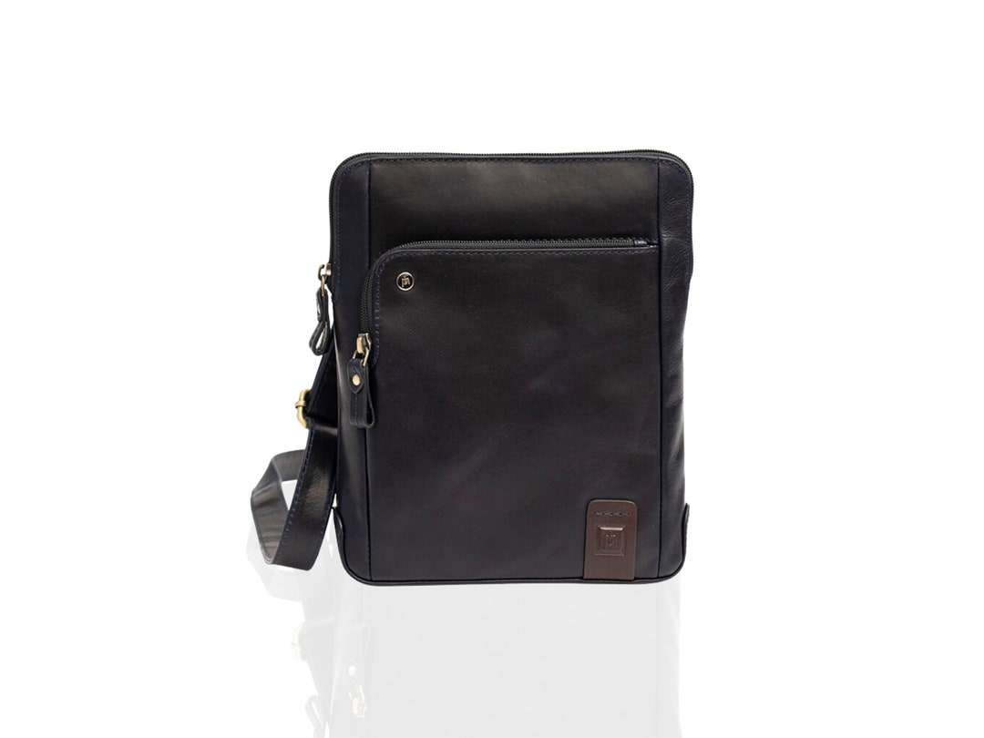 Man Bag, Leather Crossbody Side Bag for Men, iPad Messenger, Leather ...