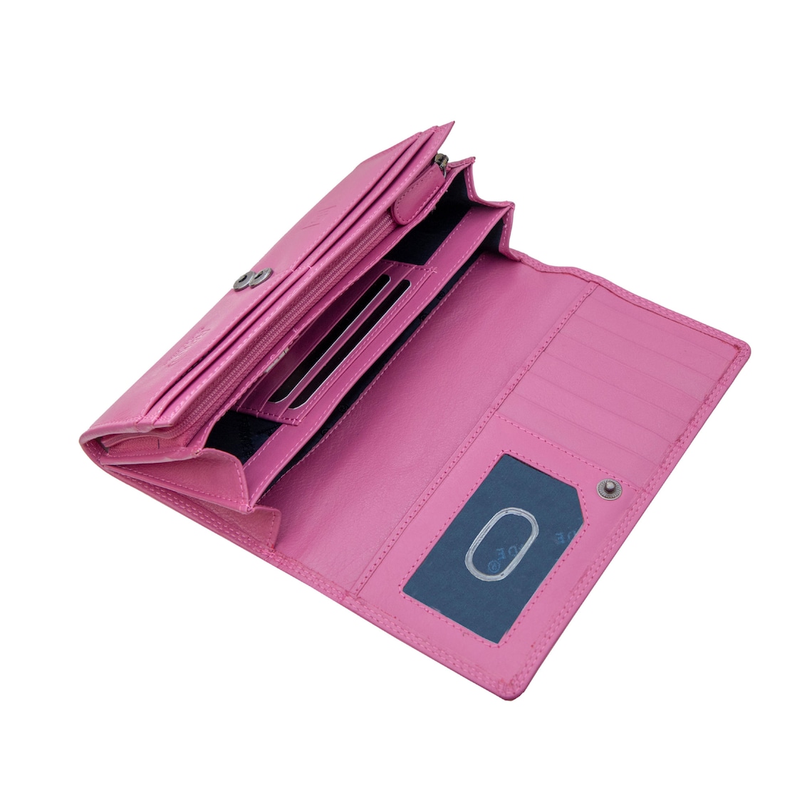 Hot Pink Wallet, Pink Leather Wallet Women, Leather Purses for Women ...