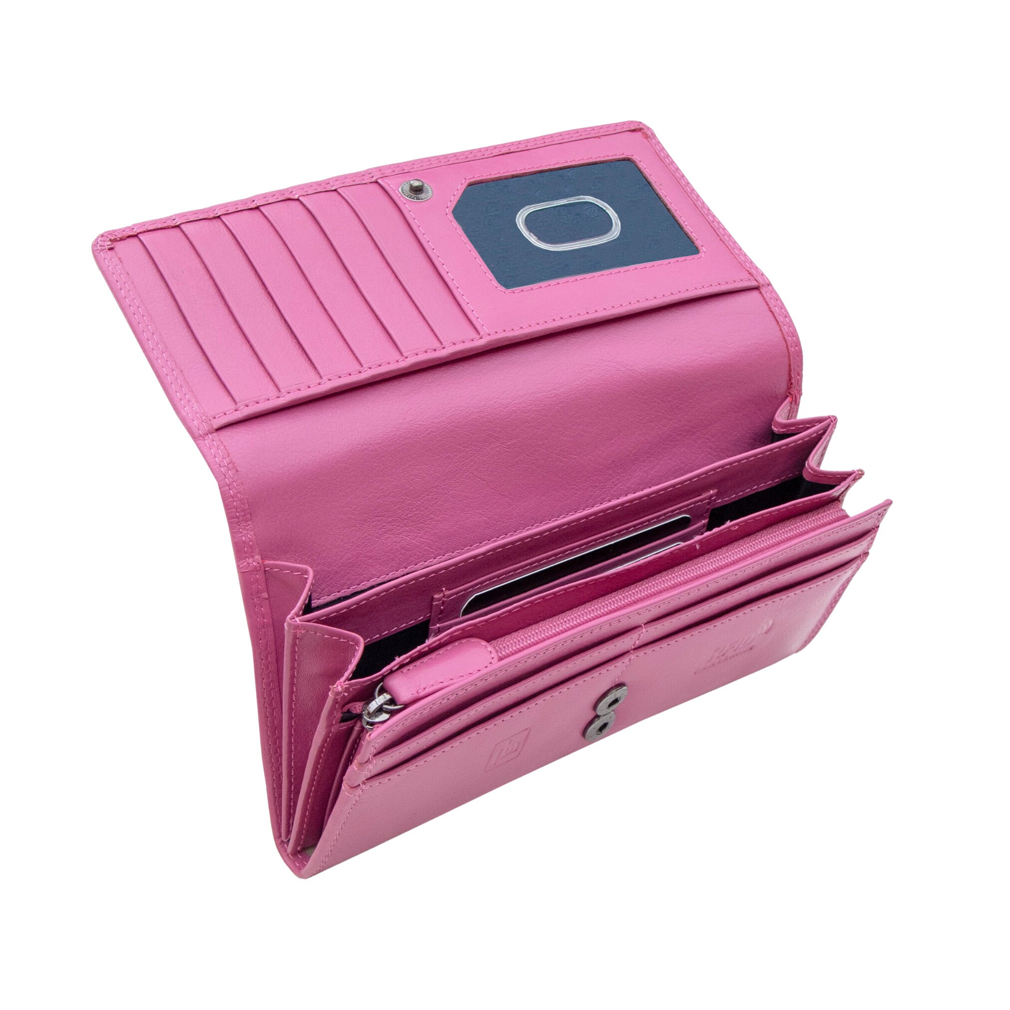 Hot Pink Wallet, Pink Leather Wallet Women, Leather Purses for Women ...