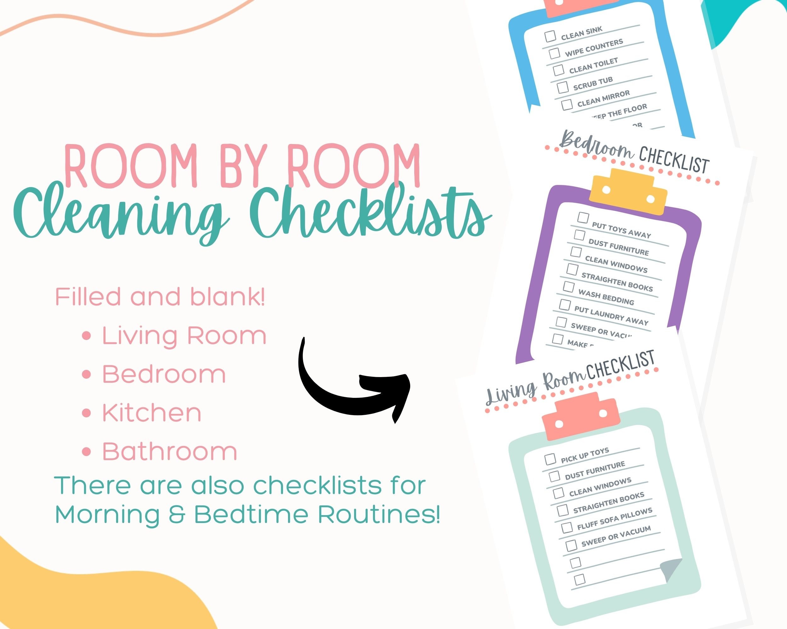 Editable Kids Chore Charts, Reward,, Screen Time, School Routine ...