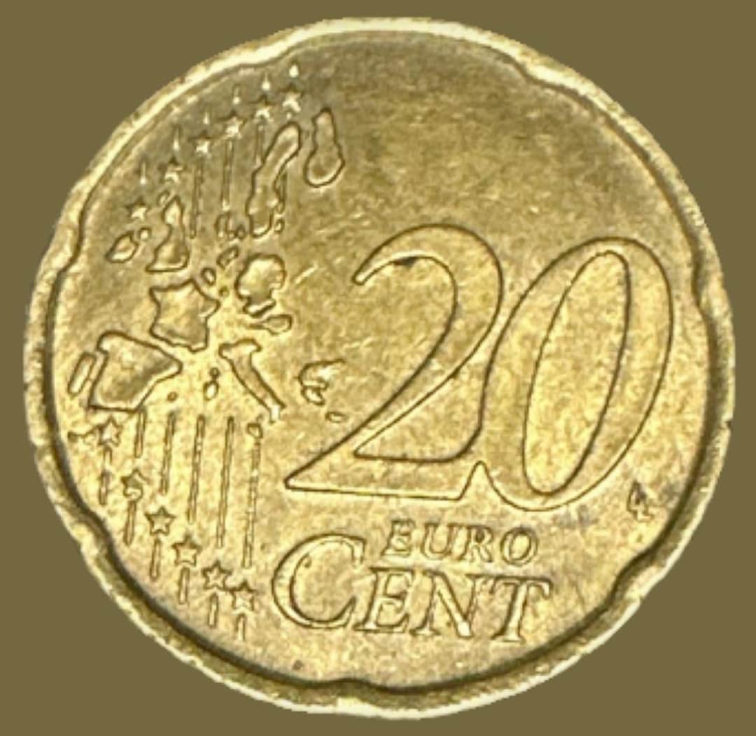 Zeldzame munt 20 cent 2002 - Etsy Nederland