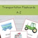 Printable Modes of Transportation A-Z Flashcards - Montessori Three ...