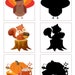 Printable Thanksgiving Matching Shadow Cards. Montessori Style ...